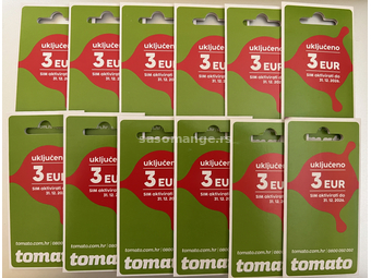 Tomato Sim Kartica za EU sa 3EUR Kredita