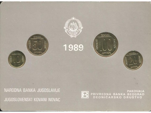 Jugoslavija 1989. Kovnicki set