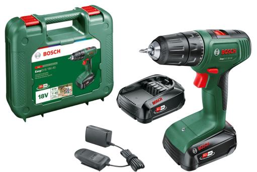 Bosch EasyDrill 18V-40 Akumulatorska bušilica-odvrtač, 2 x 2,0Ah 06039D8005