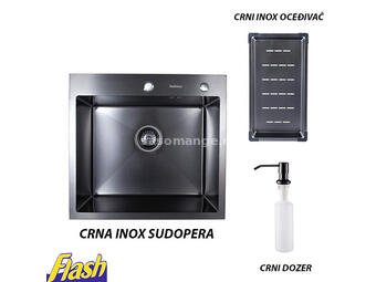 Crna INOX Sudopera (SET) - SanDonna - HD5550