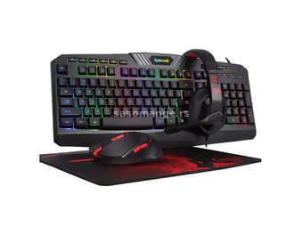 4 in 1 Combo S101-BA-2 Keyboard, Mouse, Headset &amp; Mouse Pad