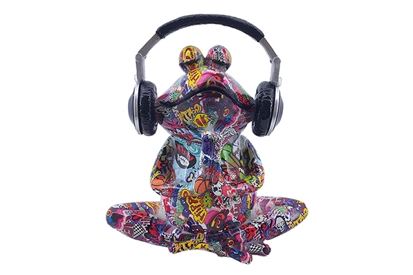 Figura frog multicolored 27x18x29