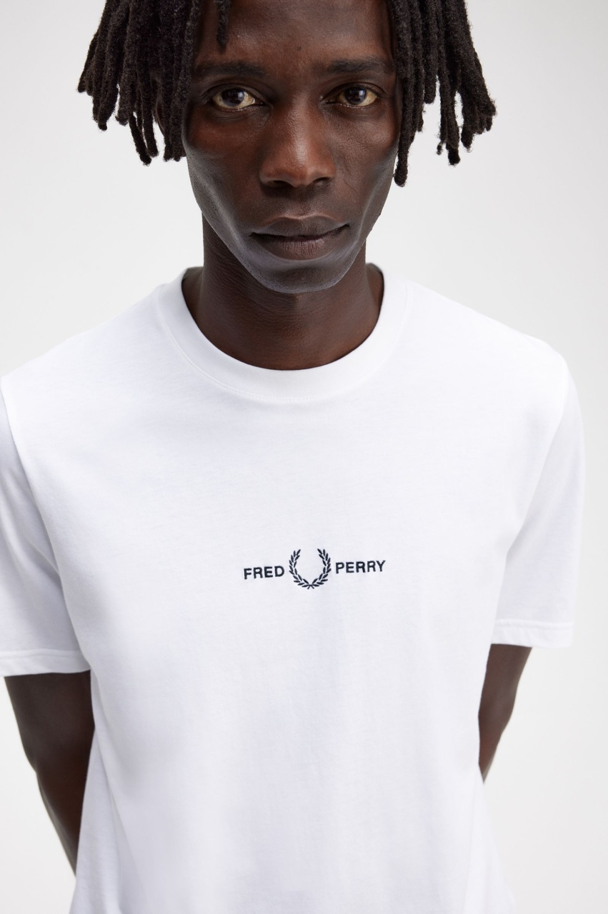 FRED PERRY MAJICA WHITE 100