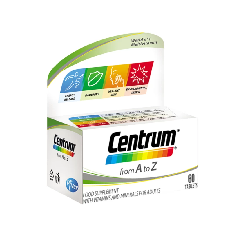 CENTRUM A-Z TBL 60X, kompleks vitamina i minerala