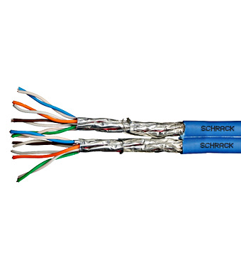 Kabl inst.Cat.7 S/FTP - 1000 Mhz, 2x(4x2xAWG-23),LS0H, plavi
blue, Drum 100m