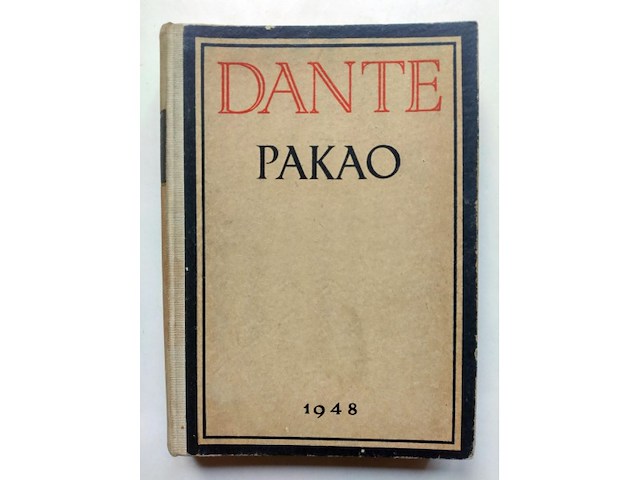 Dante, PAKAO