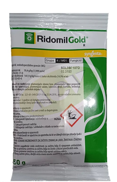 RIDOMIL GOLD R 50GR