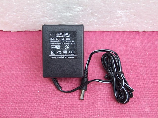 Sandan AC/AC adapter 9V 500mA naizmenicna + GARANCIJA