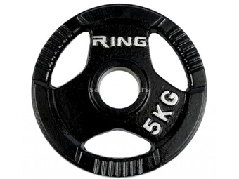 RING Olimpijski tegovi liveni sa hvatom 1x5kg RX PL14-5