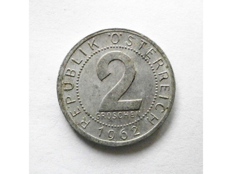 Austrija 2 groša 1962
