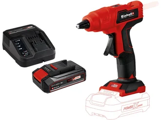 Einhell Aku. Pištolj za vruće lepljenje TE-CG 18 Li i Power-X-Change 18V 2,5 Ah Starter-Kit