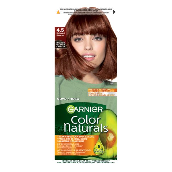 GARNIER Color Naturals Boja za kosu 4.5, mahagoni