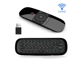 Air Mouse wireless tastatura I mis, IR daljinski crni