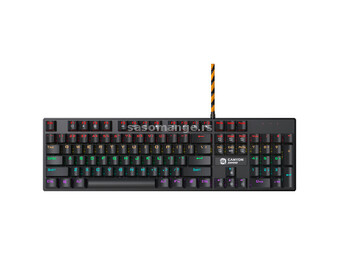 Wired black Mechanical keyboard With colorful lighting system104PCS rainbow backlight LED,also ca...