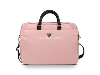 Guess torba za laptop 16" pink nylon triangle logo ( GSM104983 )