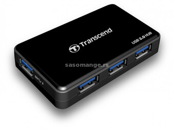 USB 3.0 Hub, 4-Port, Up to 5Gb/s, w/Power adapter