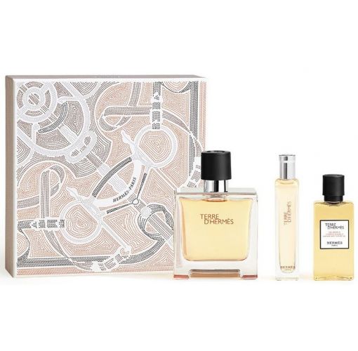 Hermes Set Terre D` Hermes Parfum M 75ml + parfum 15ml + 40ml SG