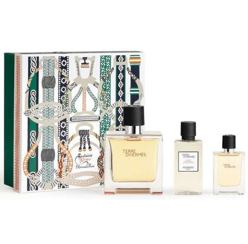 Hermes Set Terre D` Hermes Parfum M 75ml + 40ml ASL + Parfum 12,5ml