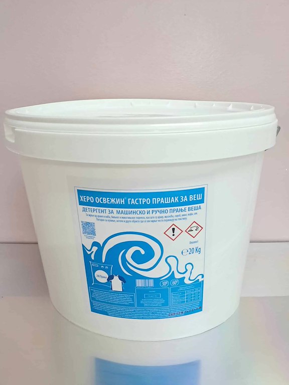 Hero Osvežin® Gastro Prašak za veš 20 kg kanta