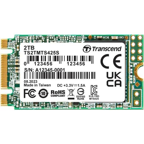 Transcend TS2TMTS425S 2TB, M.2 2242 SSD, SATA3 B+M Key, TLC