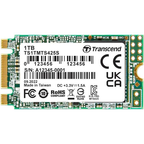 Transcend TS1TMTS425S 1TB, M.2 2242 SSD, SATA3 B+M Key, TLC
