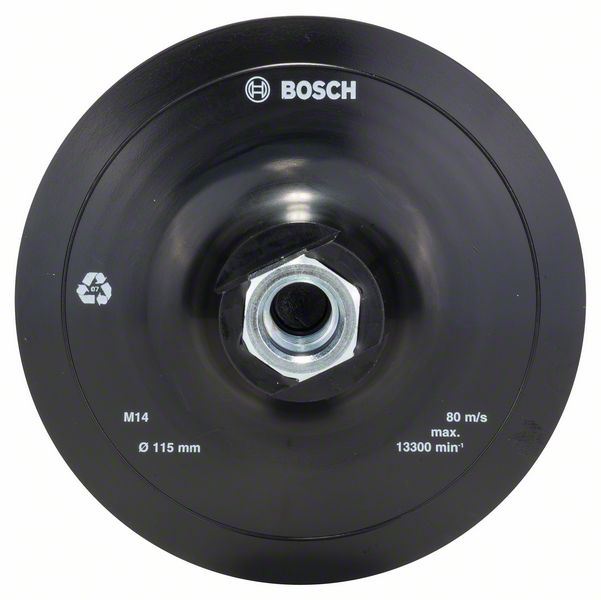 Gumena brusna ploča za ugaone brusilice, sistem prihvata na čičak, 115 mm Bosch 2609256271