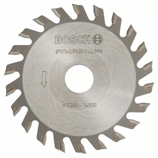 Pločasto glodalo Bosch 3608641002, 22, 20 mm, 2,8 mm