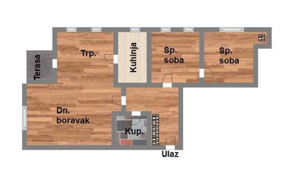 Trosoban stan na prodaju, 74m2, 145.230€