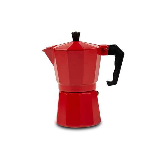 Nava crvena džezva za espresso kafu, 6 šoljica (NV10-174-003)