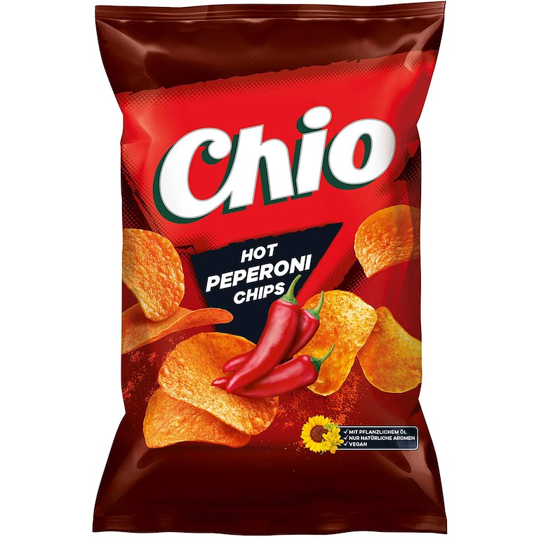 Chio čips hot pepperoni 130g chio