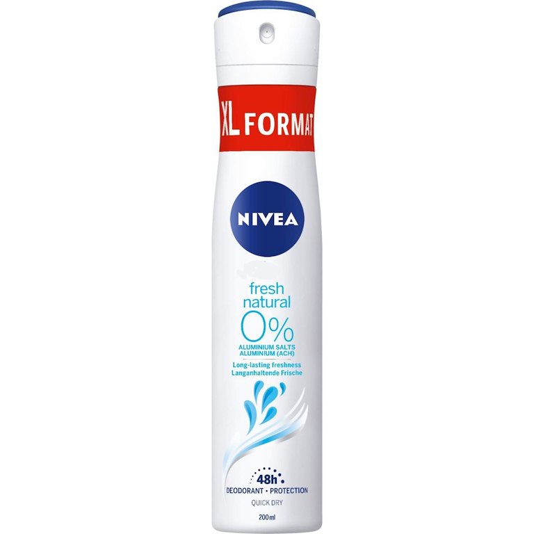 Nivea deo sprej fresh nat 200ml nivea