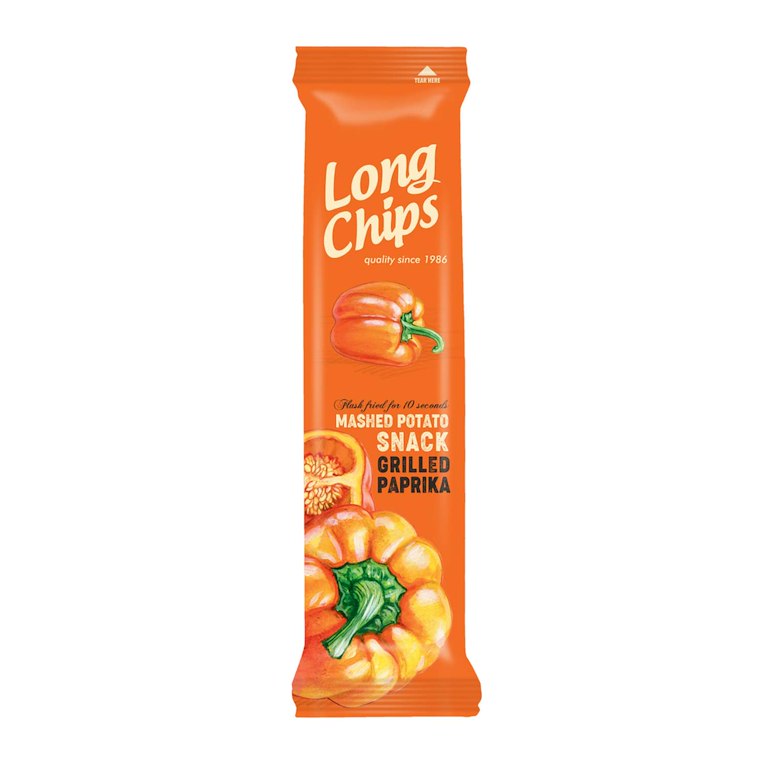 Long chips čips grilovana paprika 75g long chips