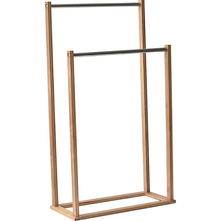 Tendance dvostruki držač peškira 43,3x20x82 cm mdf bambus