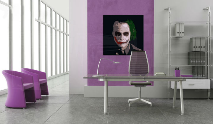 Ručno oslikana POP ART slika JOKER 100k100 cm