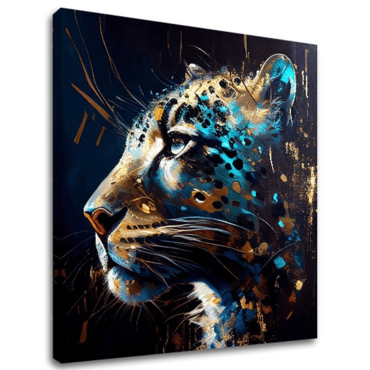 Dekorativna slika na platnu - PREMIUM ART - Spotted Hunter's Elegance