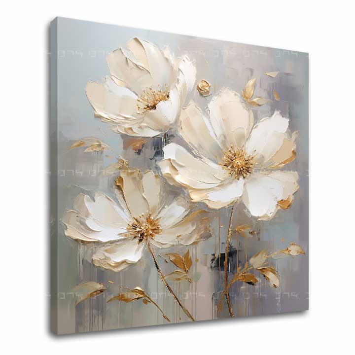 Cvetni svet na platnu Užitak za vaša čula
Kako postaviti slike belog i zlatnog cveća u svom domu?