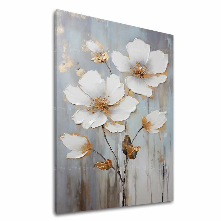 Cvetni svet na platnu Lepota jednostavnosti
Kako postaviti slike belog i zlatnog cveća u svom domu?