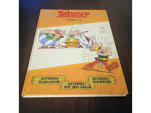 Asteriks knjiga 2 Asterix epizode 4-6 tvrd povez NOVO