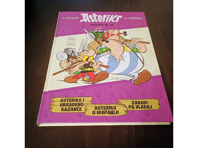 Asteriks knjiga 5 Asterix epizode 13-15 tvrd povez