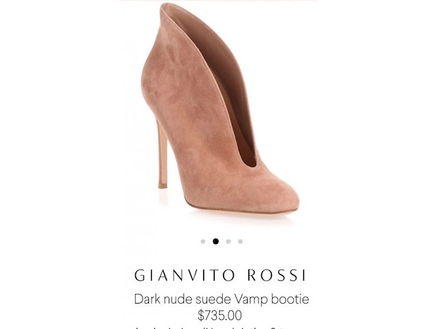 Gianvito ROSSI suede nude VAMP original 38