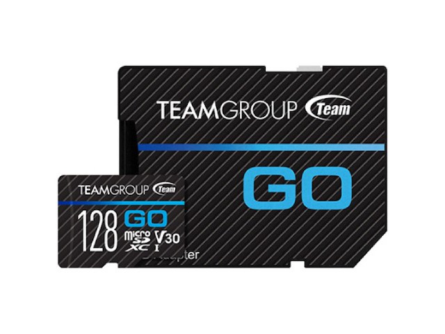 TeamGroup MICRO SDHC/SDXC 128GB GO UHS-I U3 V30, 90/50MB/s +SD Adapter TGUSDX128GU303