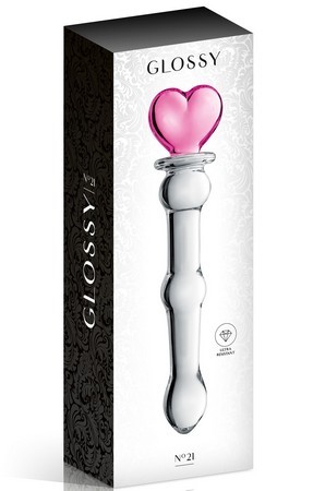 Glossy Dildo Srce, 532074