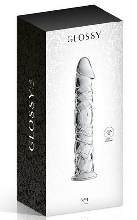 Glossy Dildo 4 Clear, 532060020