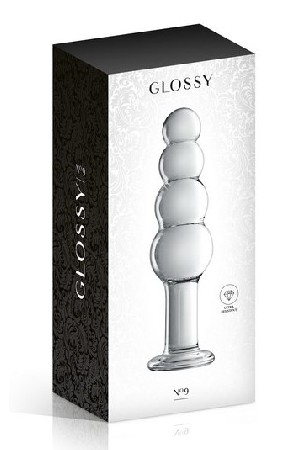 Glossy Dildo 9 Clear, 532068020