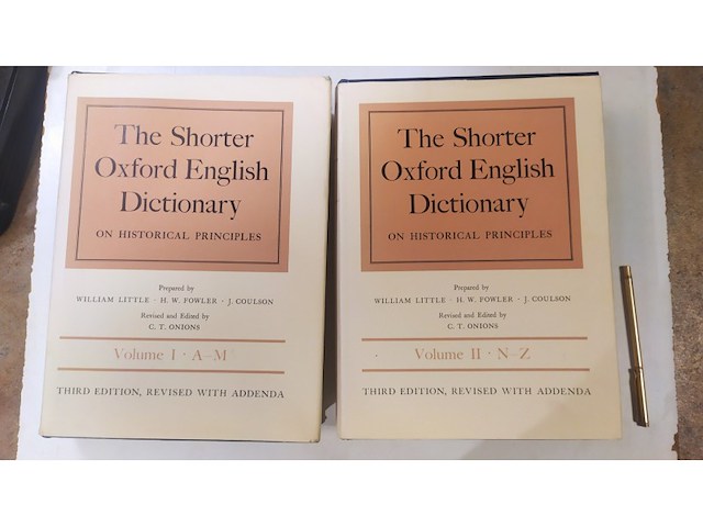 The Shorter Oxford English Dictionary 1 - 2