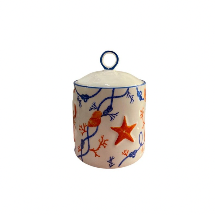 Pozzi Milano Cote de Mer Porcelain Storage Jar – Posuda sa poklopcem