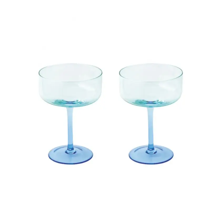 Pozzi Milano Rainbow Set of 2 Champagne Glasses – Čaše za šampanjac