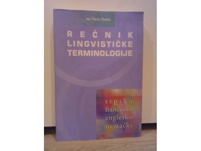 Rečnik lingvističke terminologije-Mr Nada Đokić