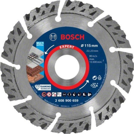 Bosch EXPERT MultiMaterial dijamantska rezna ploča 125 x 22, 23 x 2, 2 x 12 mm ( 2608900660 )