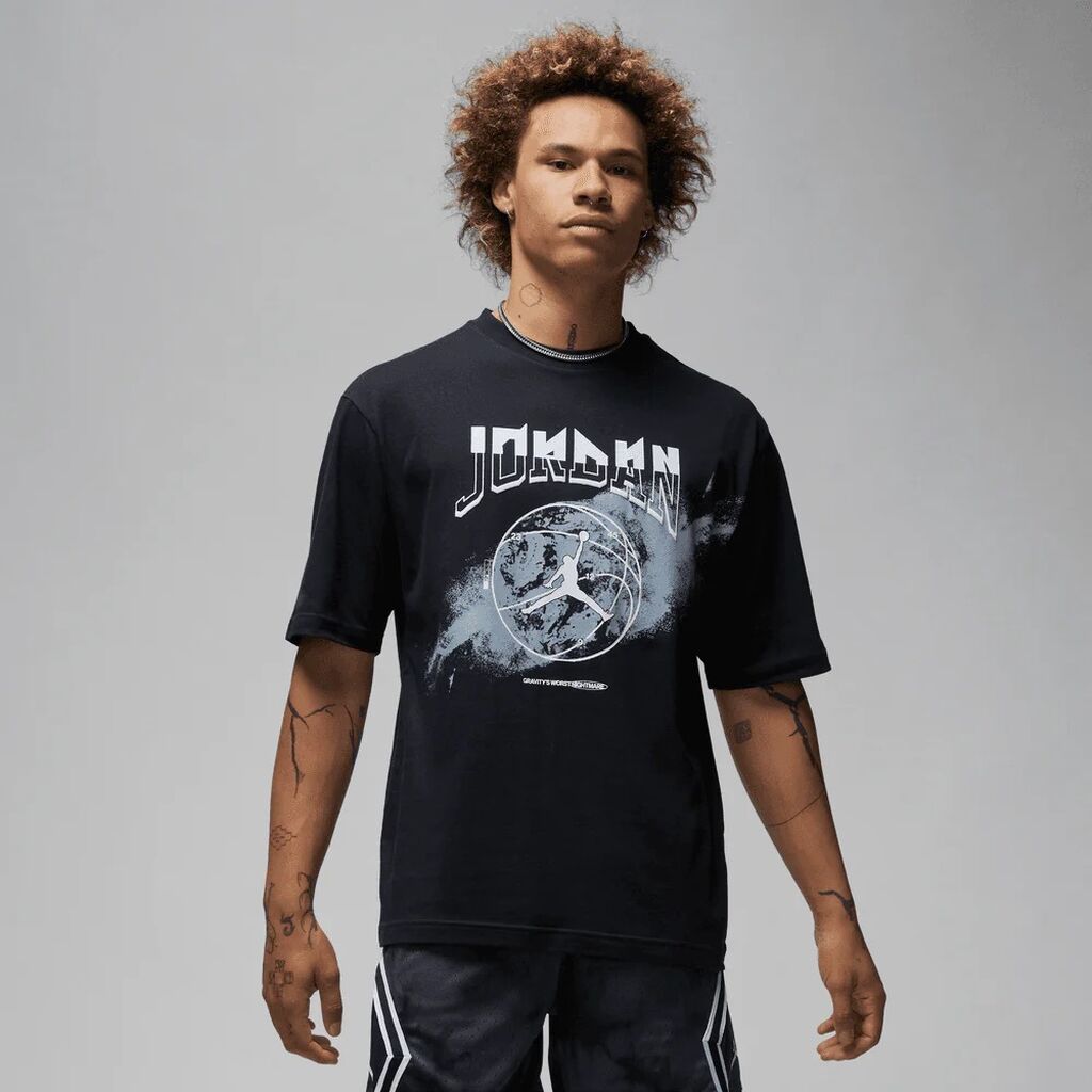 Men's T-shirt Nike, L (EU 40), XL (EU 42), bоја - Crna